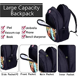 JHMYGSWK Fashion Kids Backpack Large Capacity School Backpack Multiple Pockets Anime Schoolbag-5