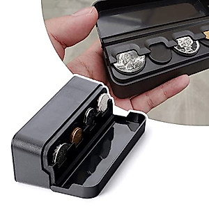 SSNNUU Universal Coin Holder for Car - Automatic Storage&Usage Car Coin Organizer,Car Interior Accessories - Large and Small Coin Storage for Car Truck SUV Home