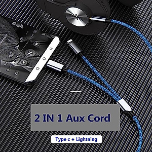 [Apple MFi Certified] Lightning to 3.5 mm Headphone Jack Adapter,iPhone Headphones Aux Audio Dongle + USB Type C to 3.5 mm Jack Female Adapter for iPhone 14 13 Pro Max 12 11 XS XR X 8 7 Samsung S23