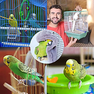 Corner Fleece Bird Blanket,Bird Blanket for Cage,Cozy for Birds,Parrot Cage Snuggle Hut Warm Bird Nest House Bed for Parrots,Small Conures, Lovebirds and Cockatiels M