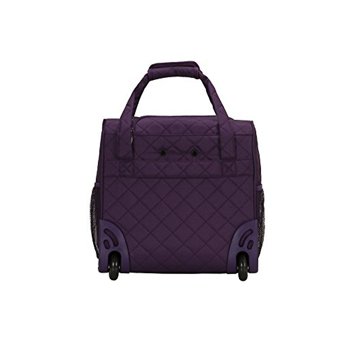 Rockland Melrose Upright Wheeled Underseater Carry-On Luggage, Purple, 15-Inch