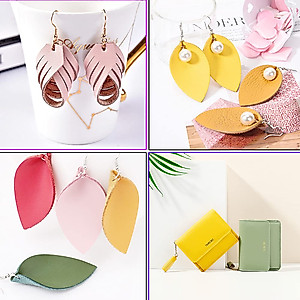 HGUAN Smooth Solid Color Black Faux Leather 12"X53"(30cmX135cm),Faux Leather Sheets Roll Very Suitable for Making Crafts, Leather Earrings, Bows,Sewing (Black)