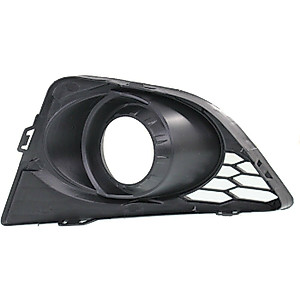 DAT AUTO PARTS Front Right Passenger Side Fog Light Cover Bezel Replacement For 2010-2012 Ford Fusion And Fusion Hybrid Black Textured FO1039122 AE5Z17E810BA