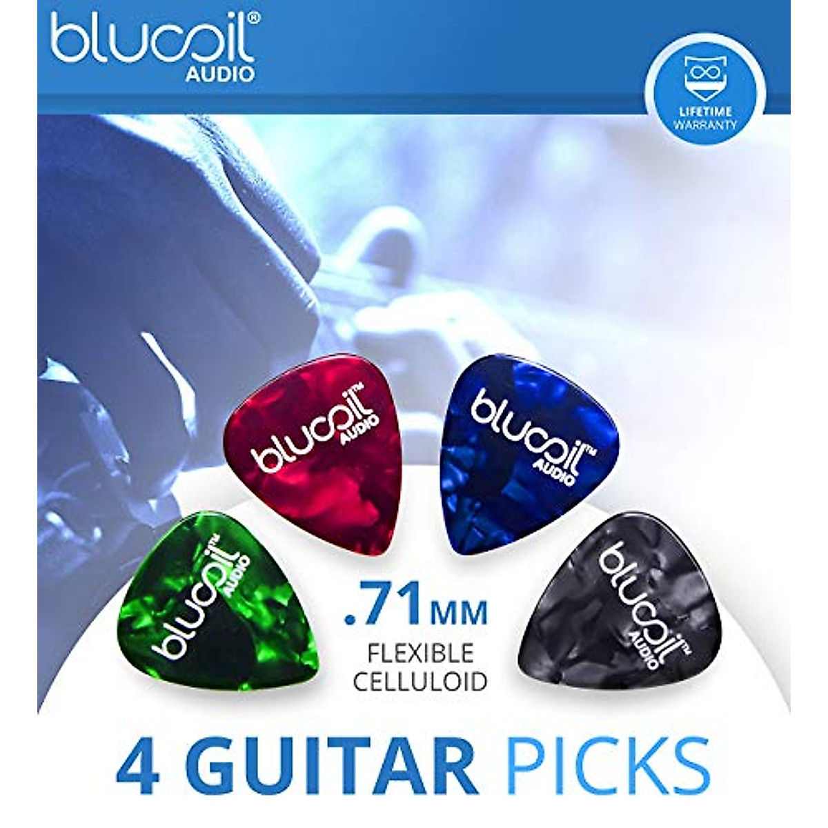 Orange Amps Crush 20RT Amplifier for Electric Guitars (Black) Bundle with Blucoil 10-FT Straight Instrument Cable (1/4in), 2-Pack of Pedal Patch Cables, and 4-Pack of Celluloid Guitar Picks