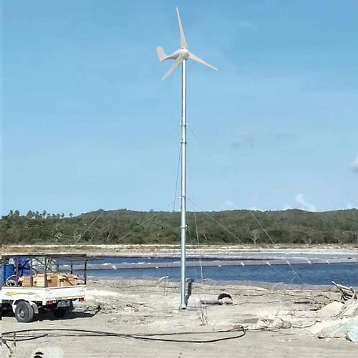 Hihone 400W Wind Power Generator,12V Wind Turbine Generator Kit with MPPT Controller,3 Blades Wind Generator,2.5m/s Start Wind Speed