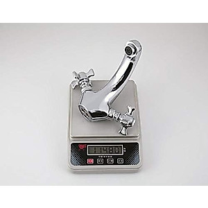 Kitchen Taps Silver Brass Bathroom Fixtures Basin Faucet Dual Handle Hot and Cold Water Tap Mixer for Bath Room Faucet