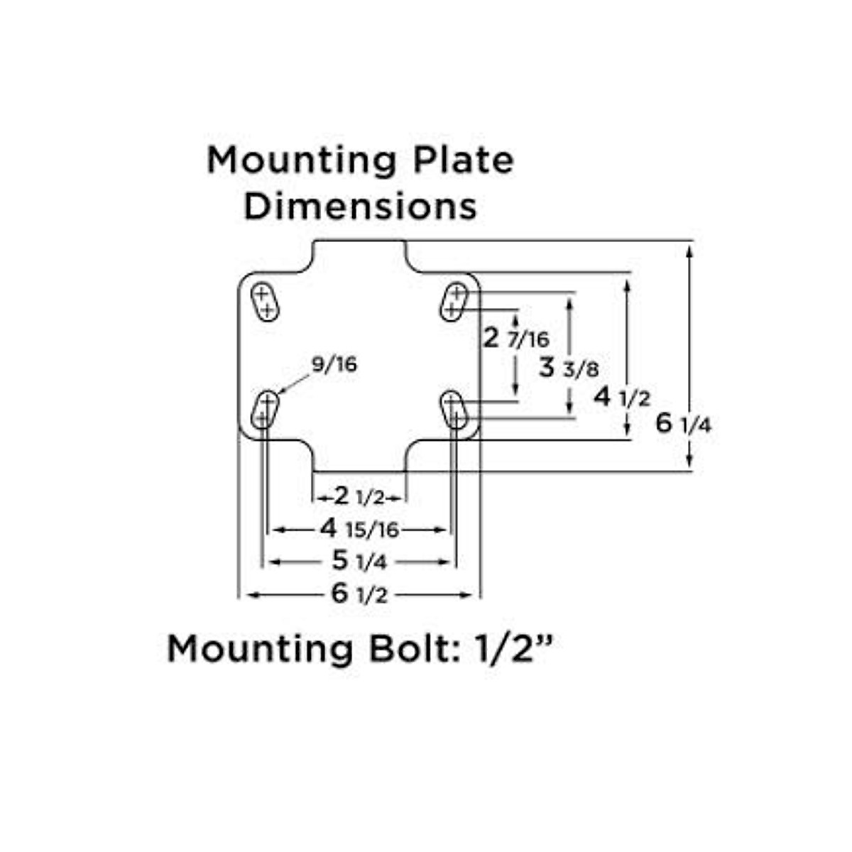 Hamilton Heavy Service Dual-Wheel Rigid Caster Part# R-HS2-5DB 5" x 2" Duralast Polyurethane (95A) on Cast Iron Wheels with 1/2" Sealed Precision Ball Bearings - 1,800 lbs Capacity - USA Made