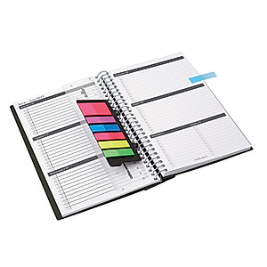 Office Depot® Brand Stellar Academic Weekly/Monthly Planner, 5-1/2" x 8-1/2", Black, July 2023 to June 2024