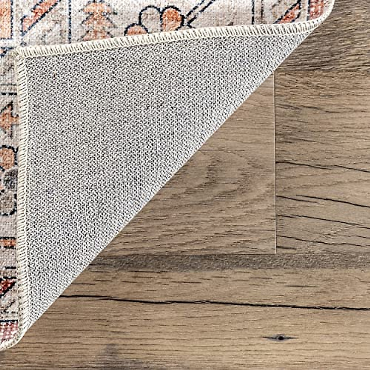 nuLOOM Dania Machine Washable Medallion Area Rug, 9' x 12', Navy