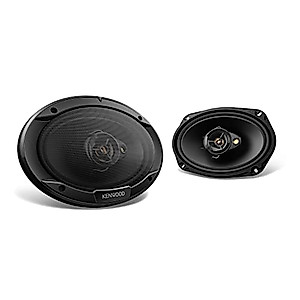 Kenwood KFC-6966R Road Series Car Speakers (Pair) - 6"x9" 3-Way Car Coaxial Speakers, 400W, 4-Ohm Impedance, Polypropylene Woofer & Electro-Dynamic Tweeter, Heavy Duty Magnet Design