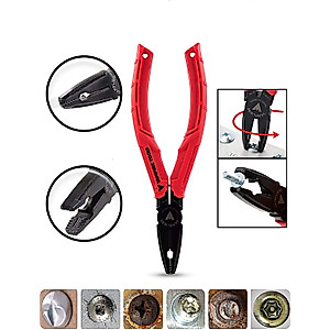 VAMPLIERS BRUTE 6.25" Stripped Screw Extraction Pliers. High Carbon Steel with Black Oxide Finish. Remove any Stripped/Damaged/Stuck Screws & Stubborn Fasteners. Made in Japan: VT-002-6