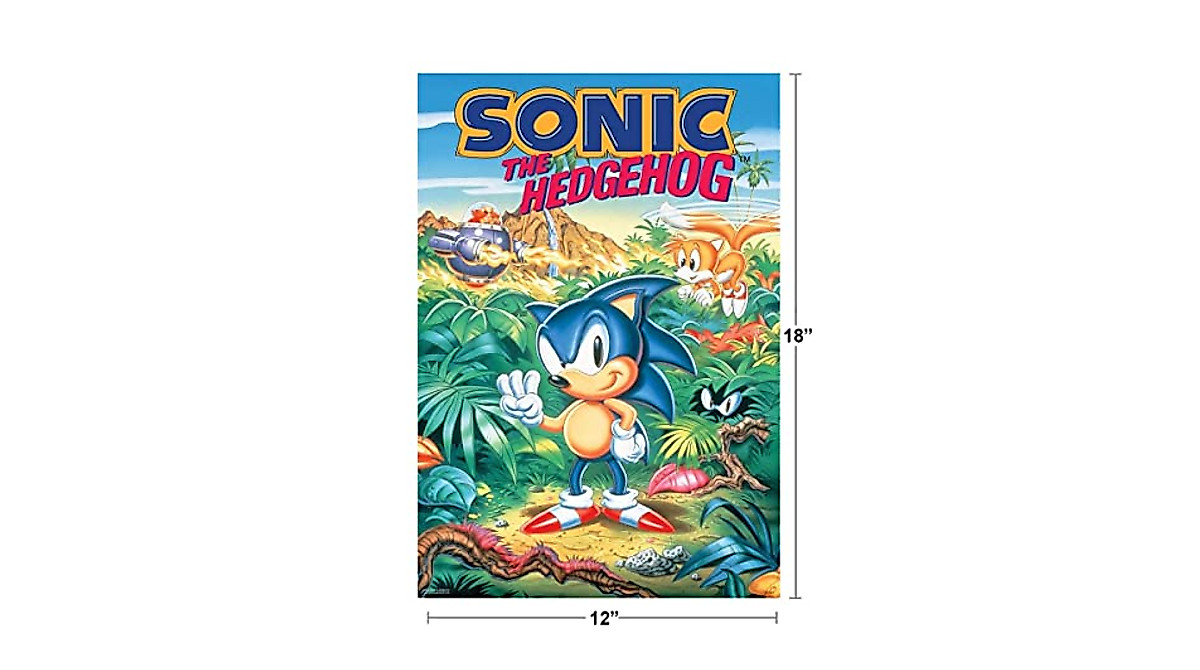 Sonic The Hedgehog Sonic 3 Box Art Poster - Gaming Wall Art