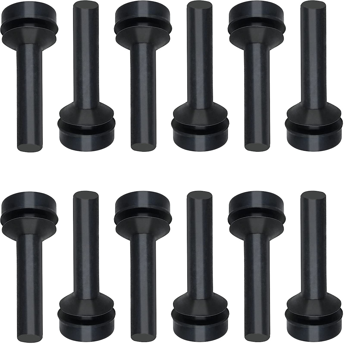 12 Pack WB02X24790 Grate Rubber Feet Compatible with GE Gas Stove Top Range Grate Foot Rubber Pads GE Stove Parts Rubber Grate Bumpers Stove Replacement Cooktop Grate Foot, Ytpoools