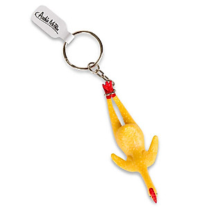 Mcphee Accoutrements Rubber Chicken Keychain