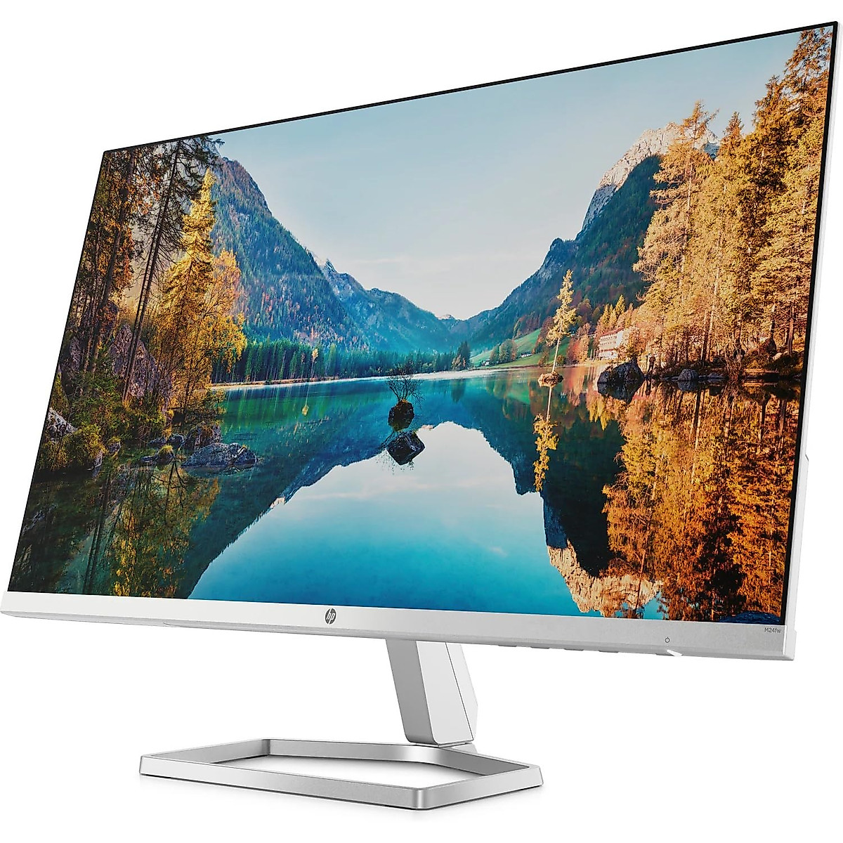 HP M24fw FHD 24 inches 1920 x 1080 IPS Monitor Display 5ms GtG 1000:1 - 300 nits, On-screen controls, AMD FreeSync Low blue light mode; Anti-glare, VGA, HDMI - White (Renewed)