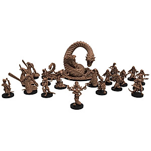 Epic Encounters: Chamber of The Serpent Folk - RPG Fantasy Roleplaying Tabletop Game with 20 Detailed Miniatures, Double-Sided Game Mat, & Game Master Adventure Book with Monster Stats, 5E Compatible