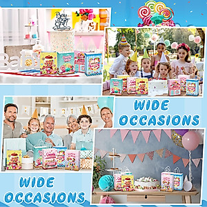 Sinload 24 Pcs Candy Sweet Land Goodie Bags with Handles Lollipop Gift Bags Candy Party Favors Bags Sweet Candy Treat Bags Candy Shop Theme Bags for School Birthday Wedding Baby Shower Party Decor