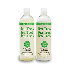 BARE BIOTICS Scalp Refreshing and Invigorating Tea Tree Hair Shampoo, 16 fl. Ounces