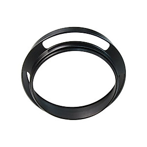 CamDesign 62mm Pro Angle Vented Metal Lens Hood Sun Shade Compatible with Leica/Contax Zeiss/Voigtlander/Panasonic Lumix/Fujifilm/Olympus/Nikon/Canon/Sony/Pentax/Samsung/Sigma Cameras w/ 72mm lens cap