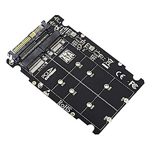 DOCOOP 2 in 1 M.2 NVMe SATA U2PCB M.2 NVME SSD Key M Key B SSD to U.2 SFF-8639 PCIe M2 Converter Desktop Computer Parts