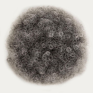 MOONSHOW Ombre Grey Afro Puff Drawstring Ponytail Natural Kinky Curly Ponytail Hair Extension for Black Women African American short Kinky Ponytail Drawstring(Ombre Grey)