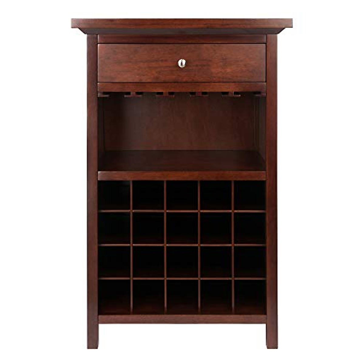 Winsome Wood Chablis Wine Storage, Walnut