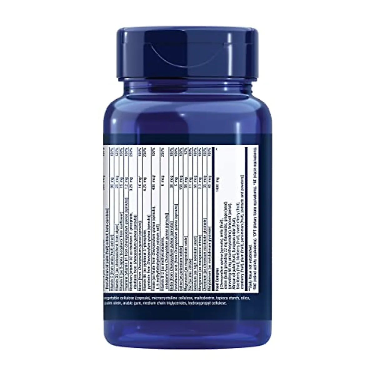 Life Extension Plant-Based Multivitamin – Plant Derived Vitamins and Minerals Supplement for General Health - Nutrients from Fruits & Veggies - Gluten-Free, Non-GMO, Vegetarian – 90 Capsules