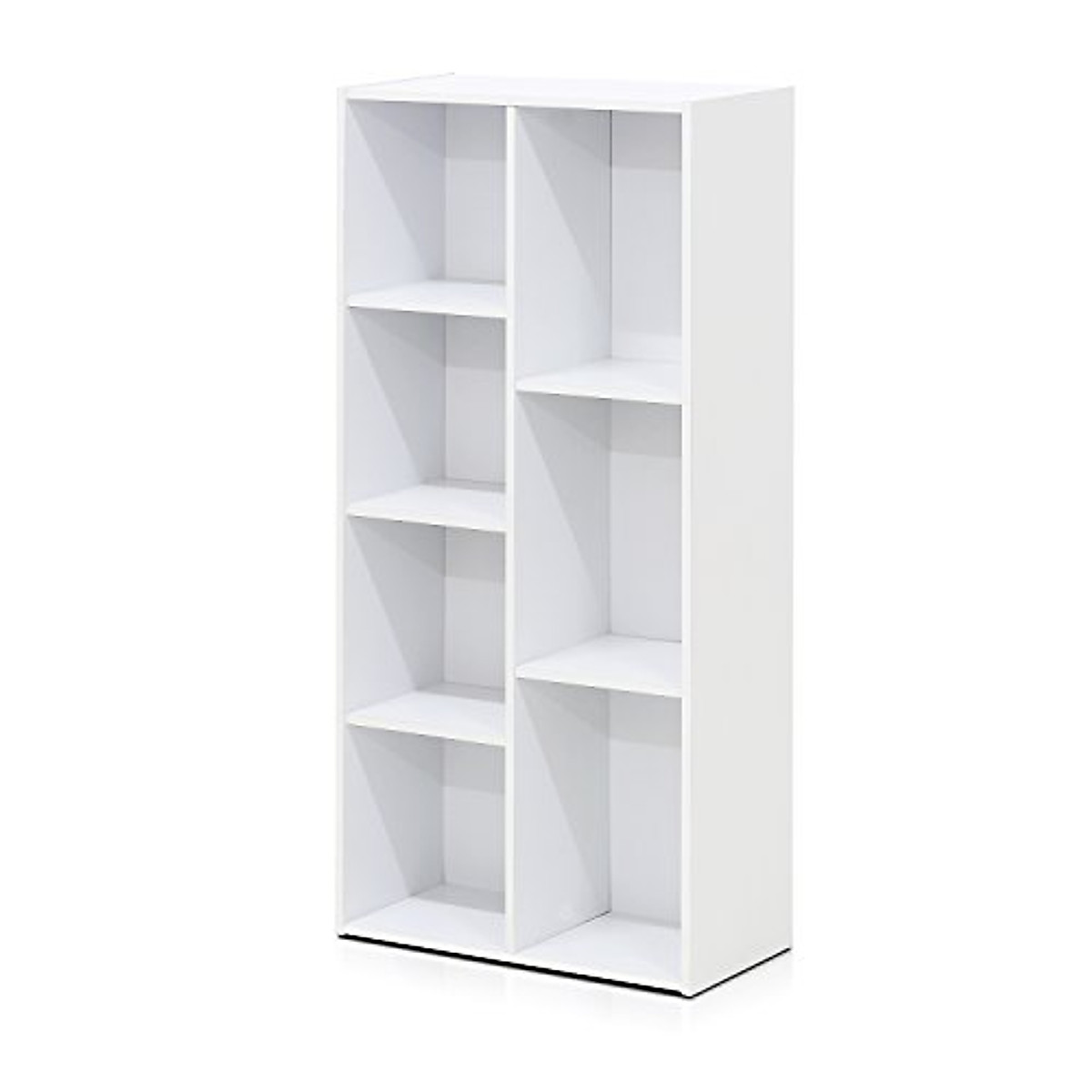 Furinno Luder Bookcase / Book / Storage , 7-Cube, White