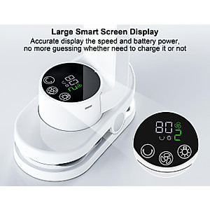 AddAcc Small Desk Fan, Rechargeable Clip On Fan with Atmosphere Light & Hook, Battery Operated Table Fan, Ultra Quiet, 9 Speed Auto Oscillation Desktop Fan for Bedroom Office Home Travel Camping