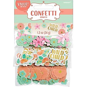 amscan Pastel Boho Floral Mixed Confetti