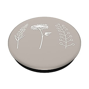 Wildflowers Minimalist Floral Pattern PopSockets Swappable PopGrip