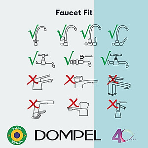 DOMPEL Bundle Wash Unit | Portable Shampoo Bowl | Shampoo Bowl For Sink For Home | Incl. Drain, Faucet Hose & Headrest | Built - Portable Hair Washing Sink & Portable Sink For Washing Hair