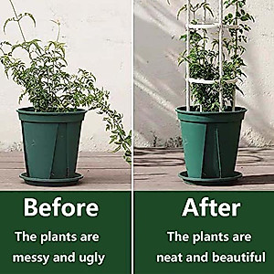 Kamansy Garden Trellis for Outdoor Climbing Plants, Trellis for Potted Plants, Wire Plants Trellis, 6 ft Tall Iron Metal Trellis Plants Trellis