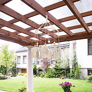 Boho Crib Mobile Handmade Neutral Crib Mobile Hanging Ceiling Mobile Nursery Decoration for Nursery Room Decor