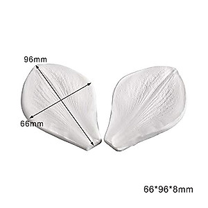 AK ART KITCHENWARE Gumpaste Flower Making Tools Daffodil Petal Veiners Silicone Veining Molds Fondant Tools Cake Decorating Supplies (VM105)