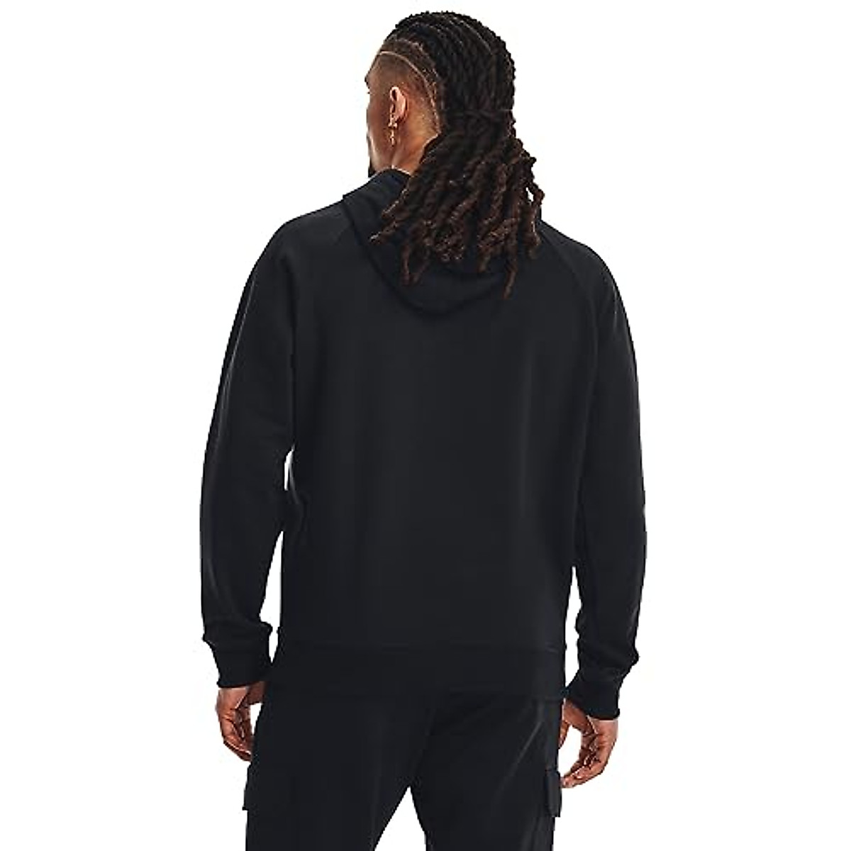 Under Armour Men's Rival Fleece Hoodie, (001) Black / / White, X-Large