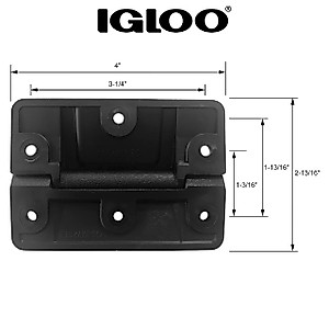 Igloo Cooler Oversized Mechanical Hinge for 150-165 QT Coolers, Black (1 Hinge)