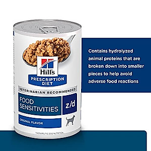Hill's Prescription Diet z/d Skin/Food Sensitivities Wet Dog Food, Veterinary Diet, 13 oz. Cans, 12-Pack