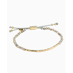 gorjana Women's Power Beaded Gemstone Bracelet for Balance, 18k Gold Plated