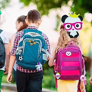 75PCS Cartoon Keychains Bulk for kids Adorable Backpacks Keychains Donut, Ball, Desserts, Axolotl, Sloth, Rainbow Bulk Key Chains for School Day Classroom Prizes Birthday Party Favors