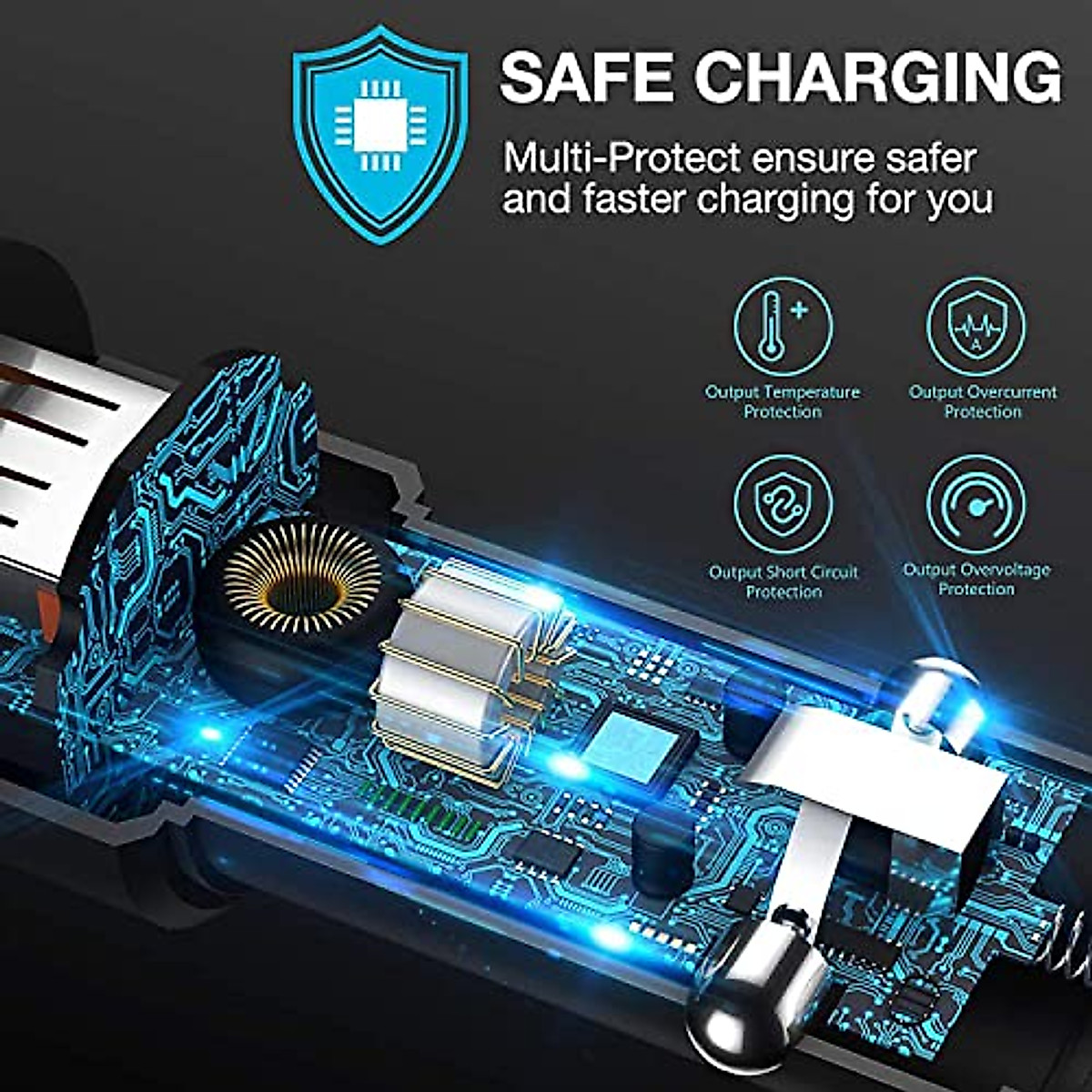 48W USB C PD 30W&Quick Charge 3.0 Fast Car Charger and Cable for Samsung Galaxy S23 S22 S21 S20 Plus Ultra FE A53 A14 5G,Note 20 10,Z Fold 3 4/Z FILP,Moto Motorola G Power 2022 2021 2023/Stylus/Edge