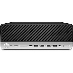 HP ProDesk 600 G4 SFF Desktop, Intel i5-8500, 32GB RAM, 512GB SSD & 500GB HDD, DVD, RGB Keyboard and Mouse, WiFi, Bluetooth, Windows 10 Pro (Renewed)
