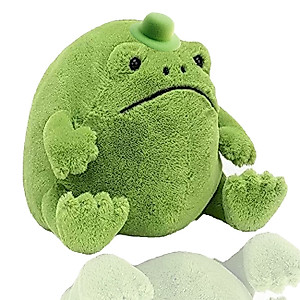 ZOKOL 2023 New Ricky Rain Frog Plush Stuffed Toy, 8 inch Soft Frog Gift Doll for Kids