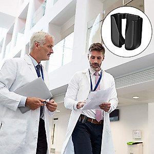 Black Waist Belt Stethoscope Holder Clip Lightweight Holster Plastic Stethoscope Tube Holder, Fits Most