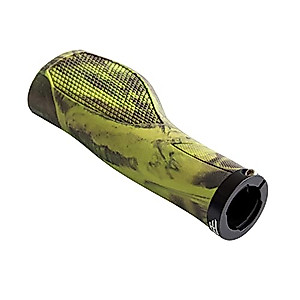 BW USA Ergo-Lock 2.0 Grips – Dual Lock-On MTB Bike Handlebar Grips - Lime/Black