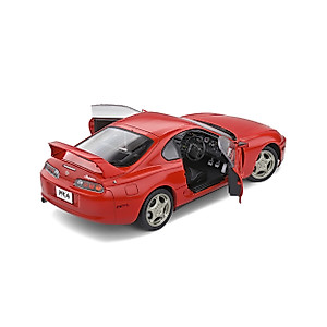 Solido S1807601 1:18 1993 Toyota Supra Mk.4 (A80) -Renaissance Red Collectible Miniature car for unisex-adult