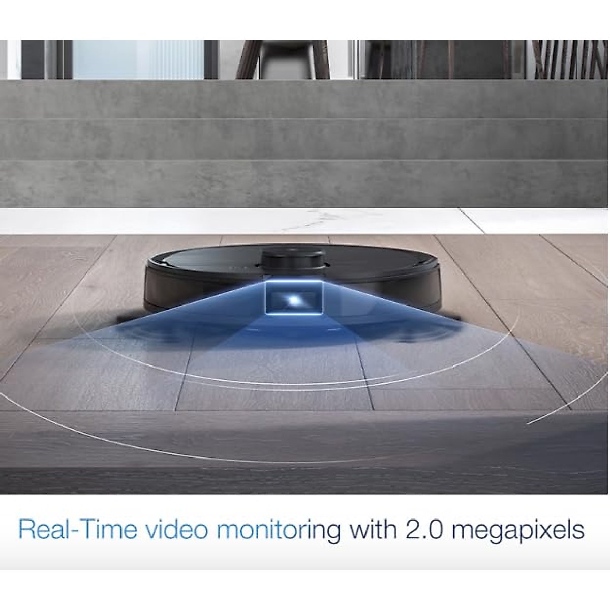 ECOVACS ROBOTICS - DEEBOT T8 AIVI Vacuum & Mop Robot with Advanced Laser Mapping and AI Object Recognition & Avoidance - Black(Renewed)