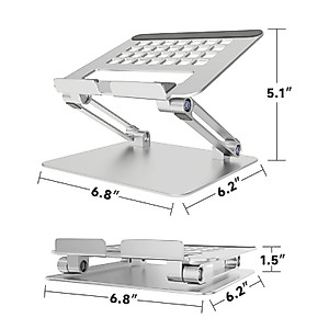 Tablet Stand, Adjustable Tablet Stand for Desk, Foldable ipad Stand, Foldable Tablet Holder with Hollow Design for Bigger Sized Phones and Tablets, Fits for All 4-13inch Tablets