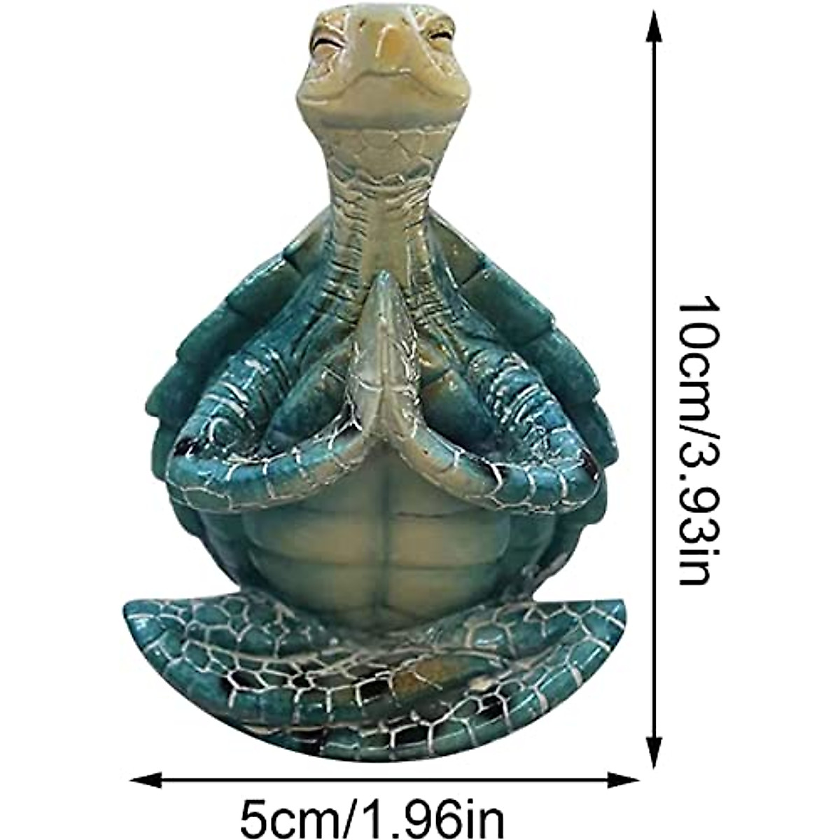 NIIAng Sea Turtle Meditation Home Decor, Meditating Figurine,Yoga Sea Turtle Figurine Decor,Tranquility Garden Statue Meditating Sea Turtle Sculptures for Collection