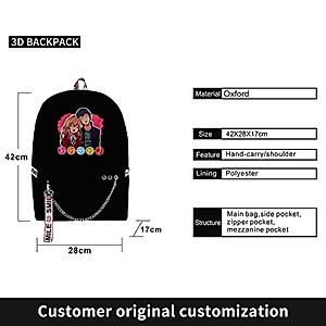 WZSMHFT Toradora Merch Backpack Teen Backpack Fashion School Bags Three Piece Travel Backpack (Backpack2)